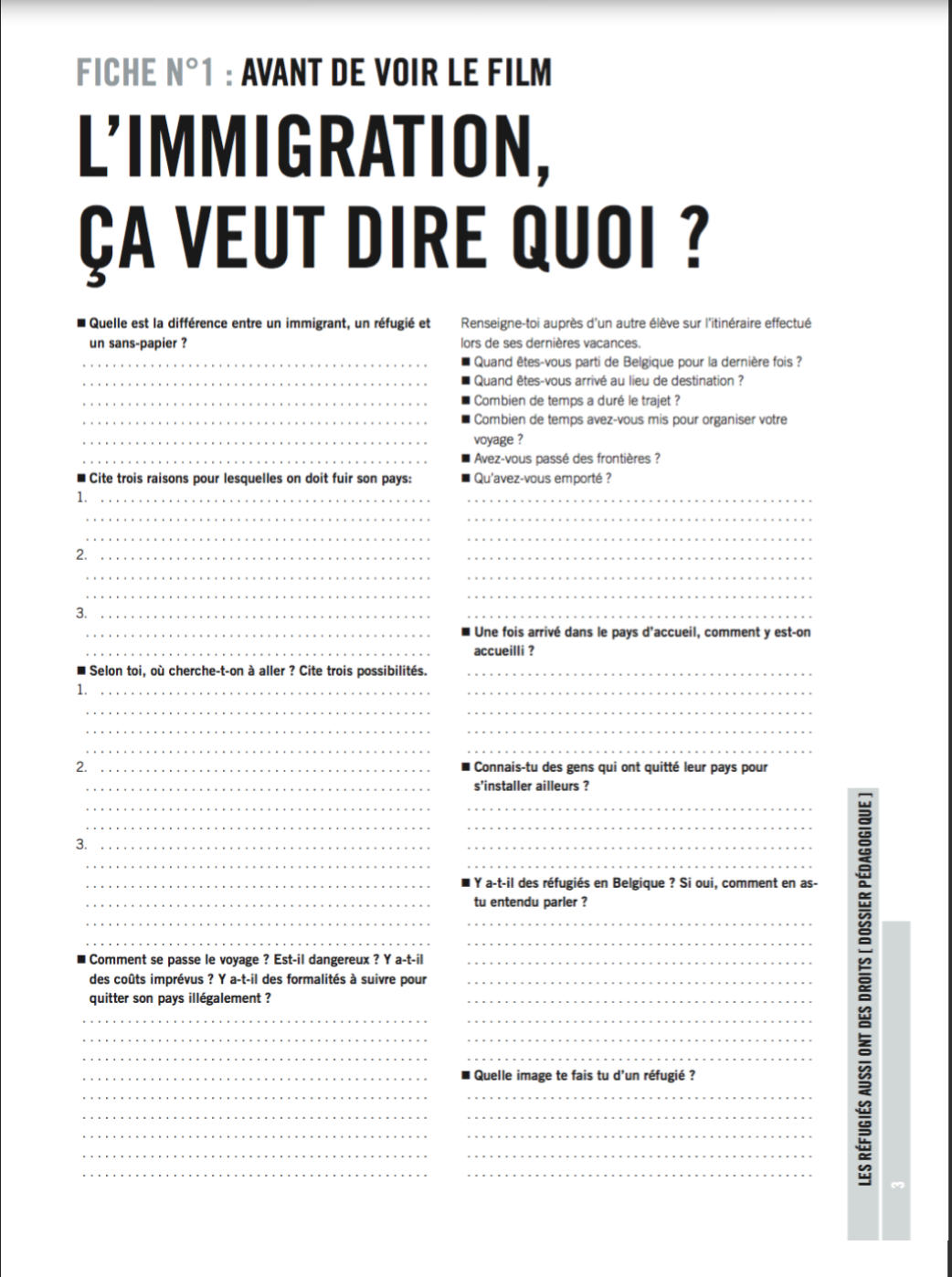 Dossiers Pédagogiques : "Welcome" - Philippe Lioret - Full-Time Cinema